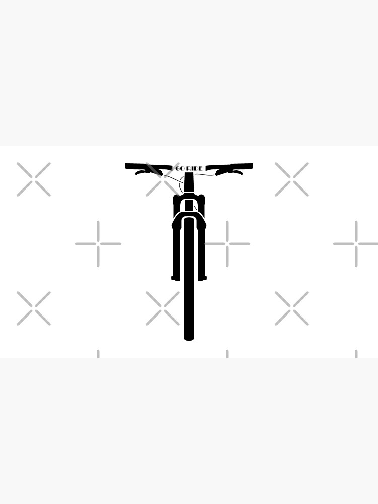 "Go Ride Your Mountain Bike Black" Art Print by RabeDesigns | Redbubble