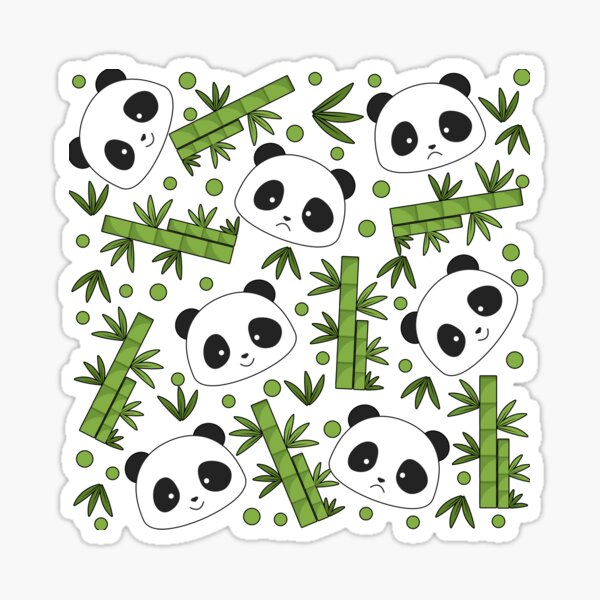 "Cute Pandas" Sticker for Sale by fatir8 | Redbubble
