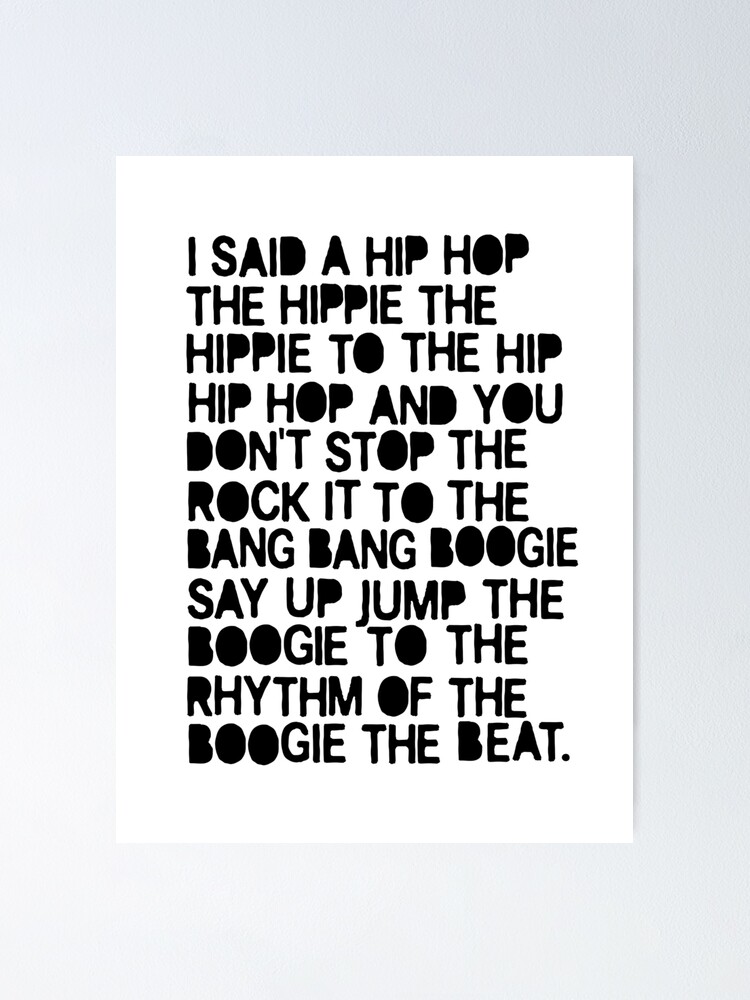 Póster « ¡Este increíble arte de letras de rap es para ti! Disponible ...