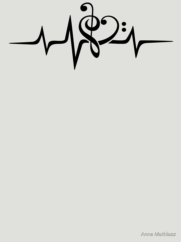 "MUSIC HEART PULSE, Love, Music, Bass Clef, Treble Clef, Classic, Dance ...