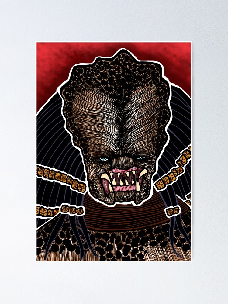 "The Predator Doodle" Poster by JezFez | Redbubble