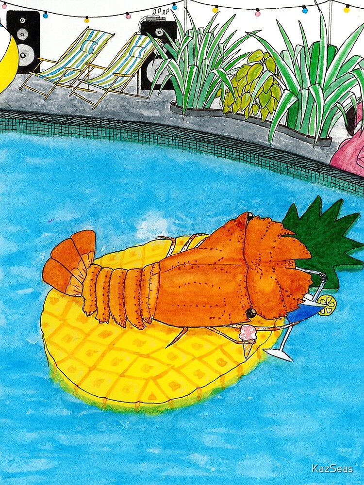 "Pineapple Bug Pool Party" Graphic T-Shirt for Sale by KazSeas | Redbubble