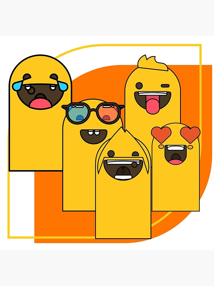 Póster «Retrato de vida emoji» de Inmedesigns | Redbubble
