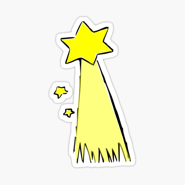 "Shooting Star" Sticker by GrixelPaangGala | Redbubble