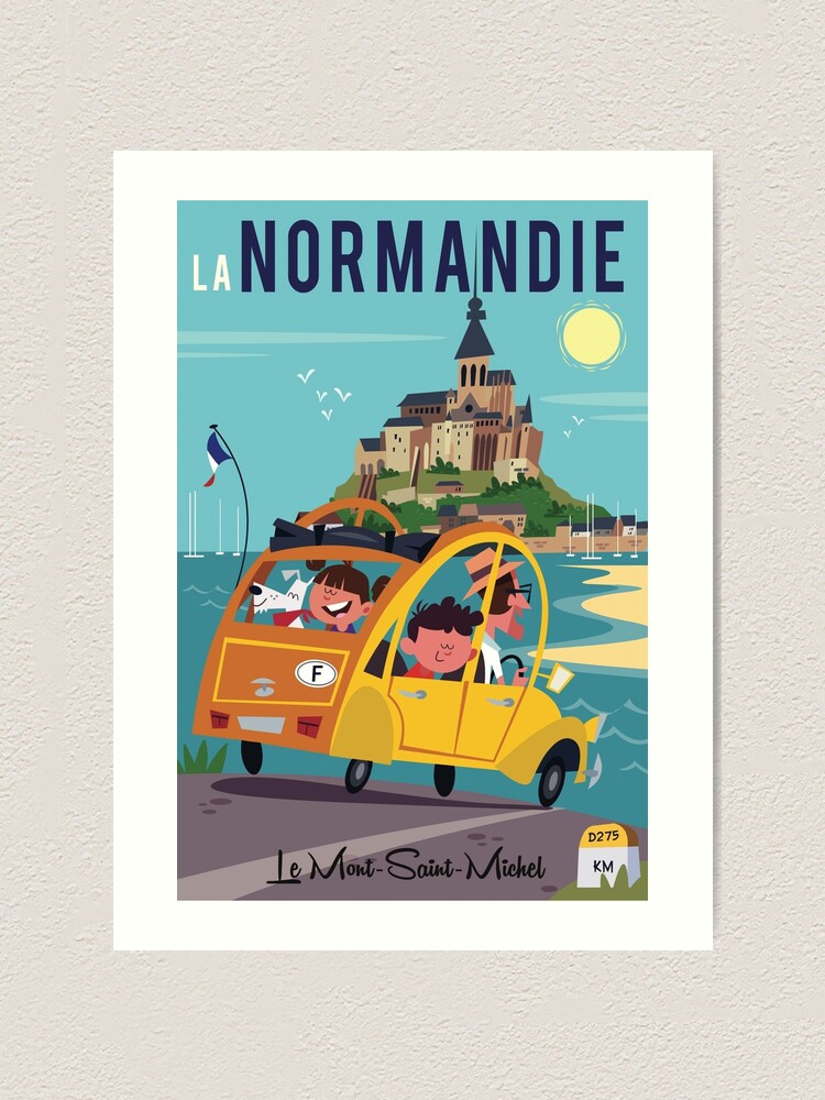 "Normandie poster" Art Print by GAGodel | Redbubble