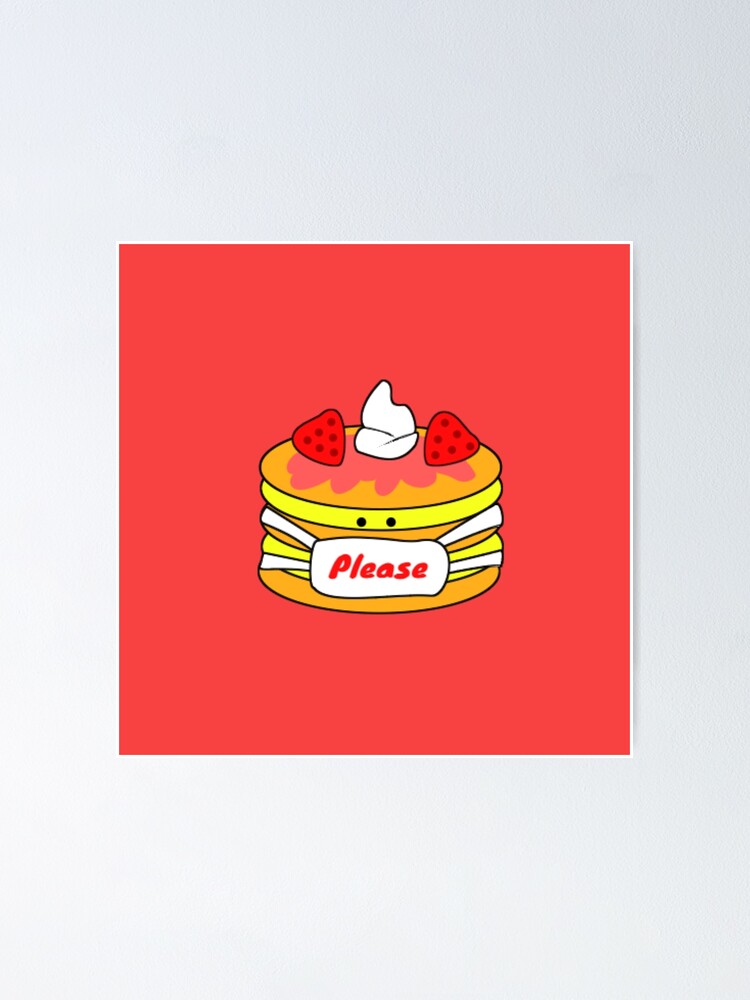 "Kawaii Pancake with Face Mask" Poster for Sale by KacyCupcake | Redbubble