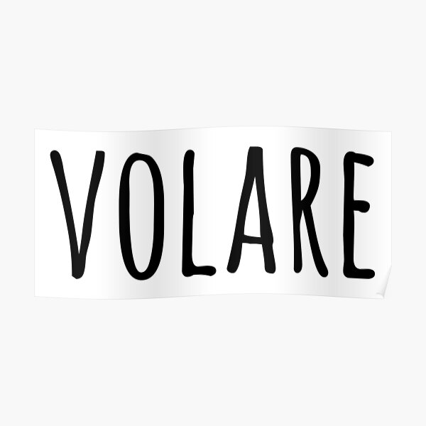 "Volare" Poster by evrydayart | Redbubble