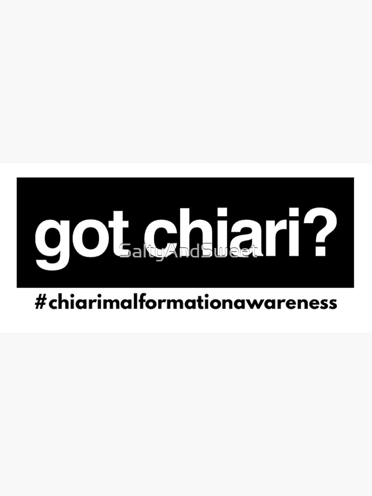 "Chiari Malformation Awareness " Sticker by SaltyAndSweet | Redbubble