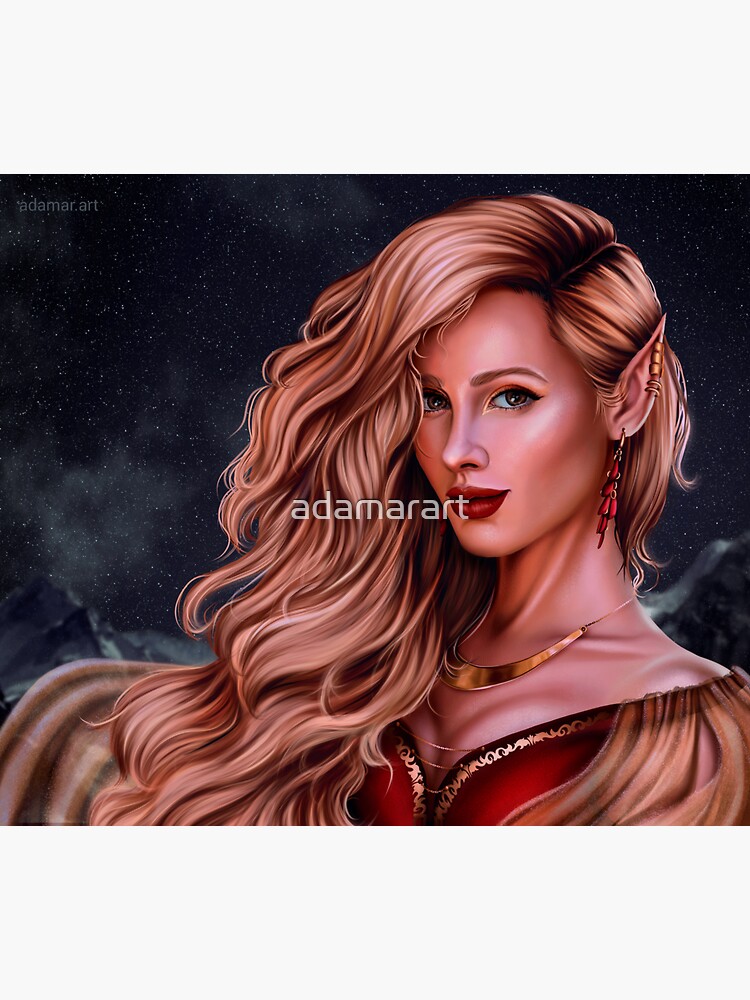 "Mor from ACOTAR" Sticker by adamarart | Redbubble
