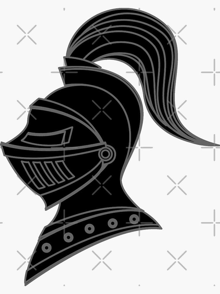 "Knight Helmet" Sticker for Sale by MedievalWear | Redbubble