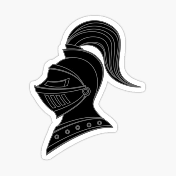"Knight Helmet" Sticker for Sale by MedievalWear | Redbubble