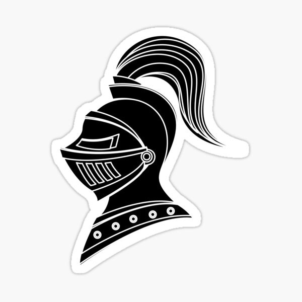 "Knight Helmet" Sticker for Sale by MedievalWear | Redbubble