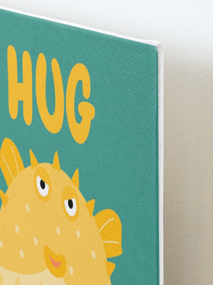 "Hug Me Puffer Fish" Mounted Print for Sale by Lulupainting | Redbubble
