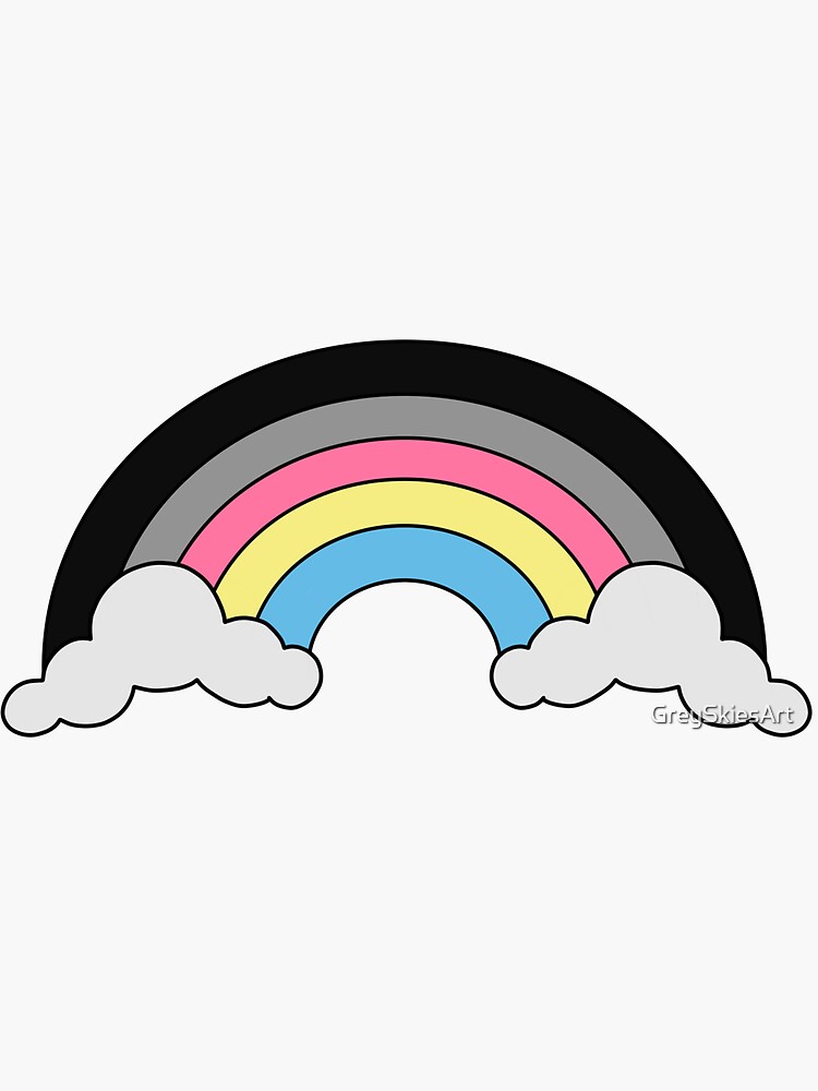 "Polygender Pride Rainbow" Sticker by GreySkiesArt | Redbubble