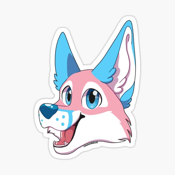 "Trans Fox M2F" Sticker by inumaru-hokashi | Redbubble