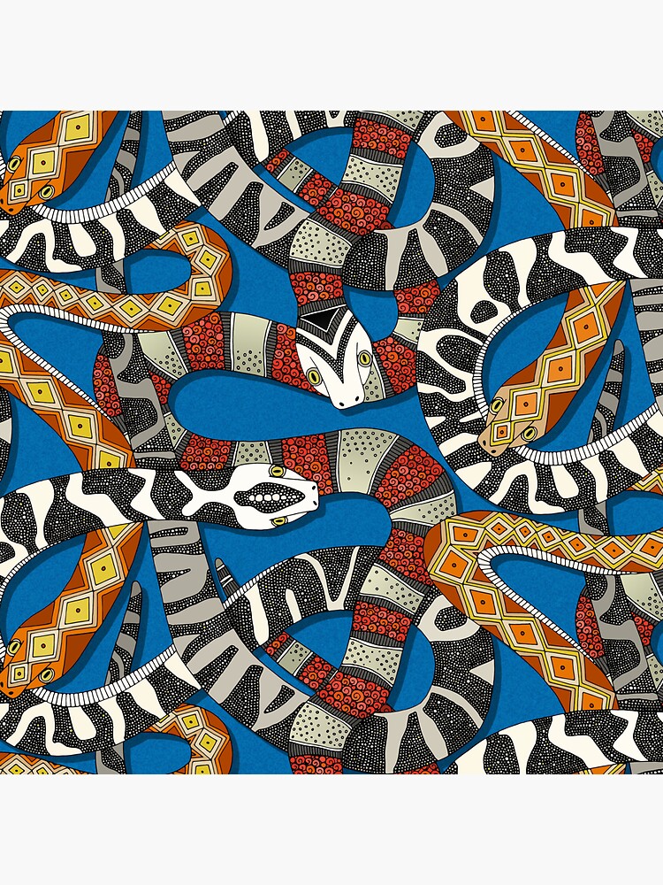 "snakes blue" Sticker for Sale by scrummy | Redbubble