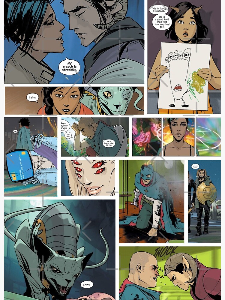 "Saga Image Comics Panel Design " Art Board Print for Sale by zeyd99 ...