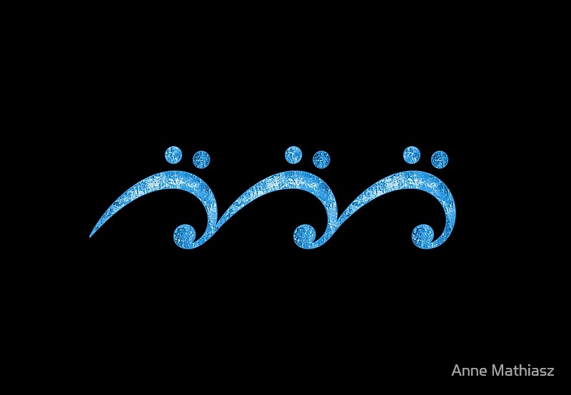 "Bass Clef, Wave, Music, Surf, Party, Dance, Trance" by Anne Mathiasz ...