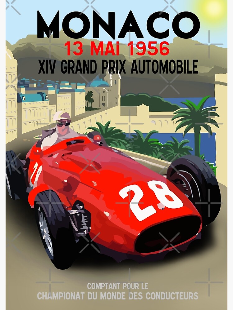 "Stirling Moss Monaco 1956" Framed Art Print for Sale by ...