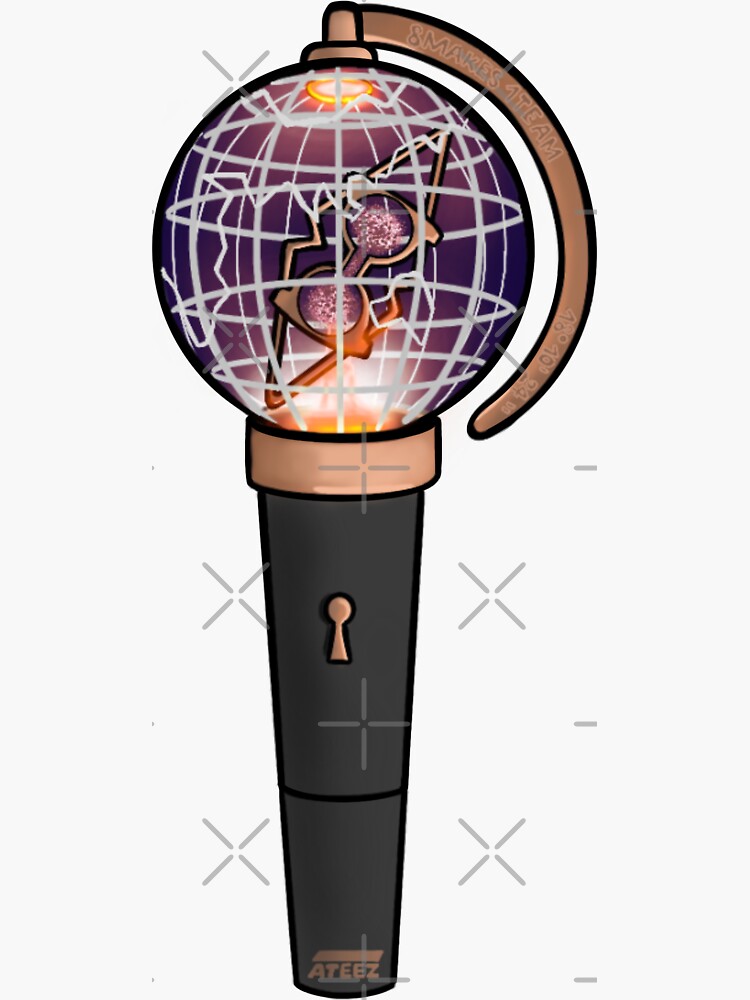 "Ateez Lightstick (Lightiny)" Sticker for Sale by karinartistic | Redbubble