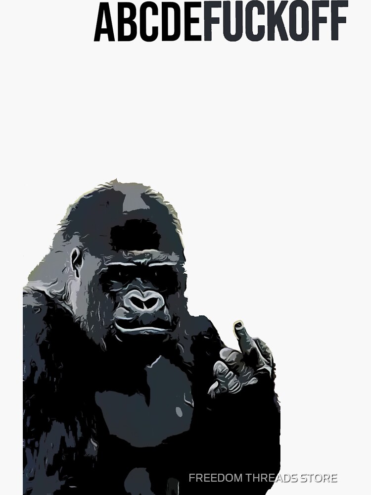 "FUNNY APE" Sticker for Sale by jaidevk | Redbubble