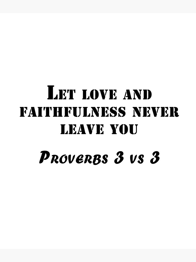 "Proverbs 3 vs 3" Poster for Sale by mabhanzi | Redbubble