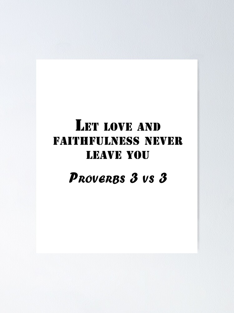 "Proverbs 3 vs 3" Poster for Sale by mabhanzi | Redbubble