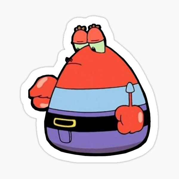 "mr krabs" Sticker by maddis0n | Redbubble