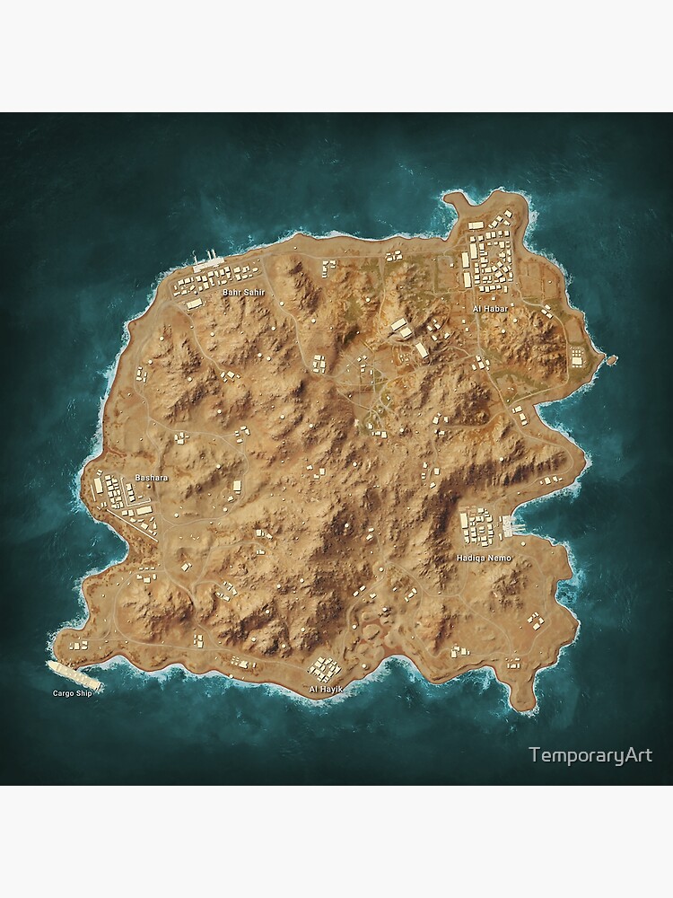 "PUBG Karakin Map 10k" Poster for Sale by TemporaryArt | Redbubble