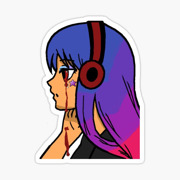 "sad poster" Sticker for Sale by marquismmeyer | Redbubble