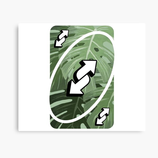 "Green uno reverse card" Canvas Print by Methodform | Redbubble