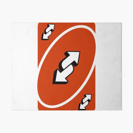 "Red uno reverse card" Art Board Print by Methodform | Redbubble
