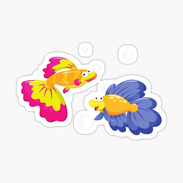 "Guppy Face Mask Design" Sticker for Sale by ibnujusup | Redbubble