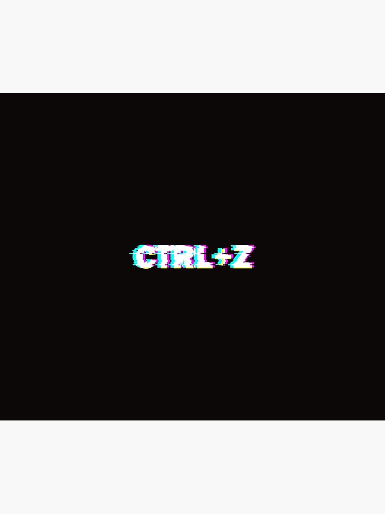 "Glitching ctrl+z" Poster by Bart-Design | Redbubble