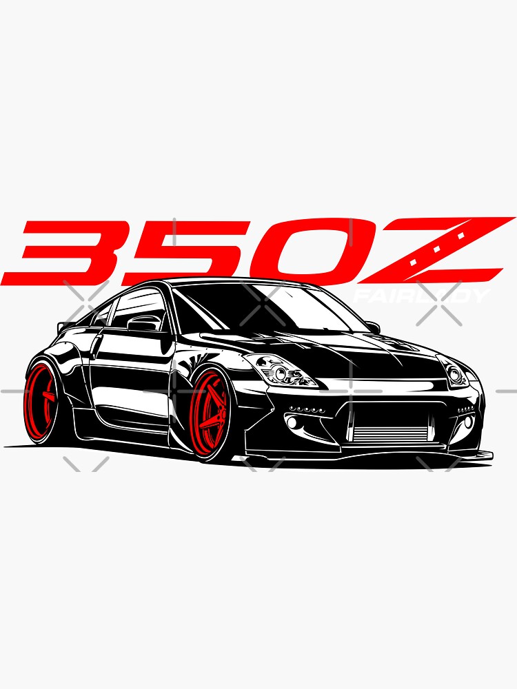 Pegatina «Fairlady 350Z Die Cast Car - Diseño de dibujos animados ...