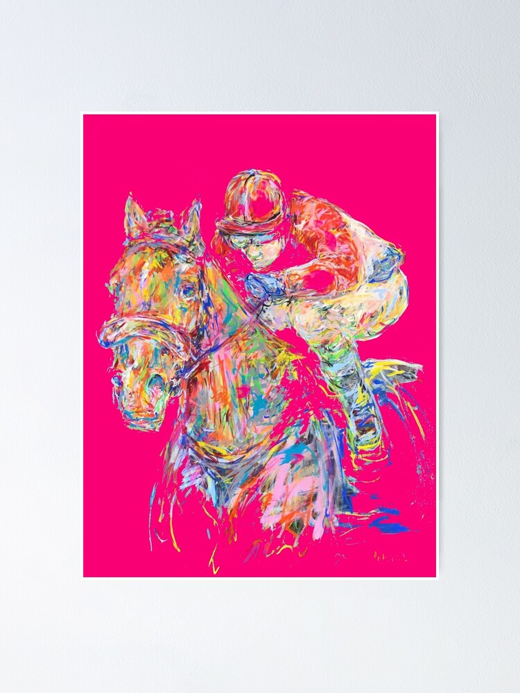 "Pink rider" Poster for Sale by QueenMalerin | Redbubble