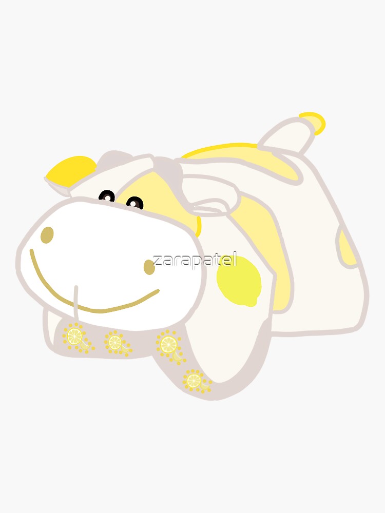 "lemon cow" Sticker for Sale by zarapatel | Redbubble