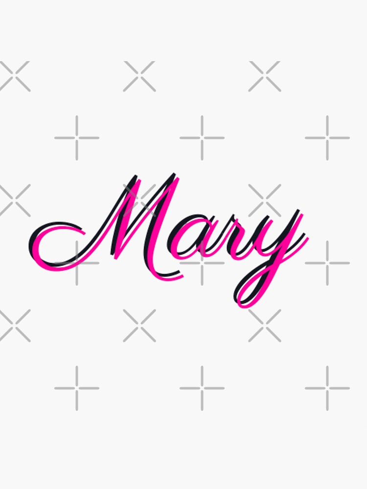 "Mary" Sticker for Sale by Shineyarts | Redbubble