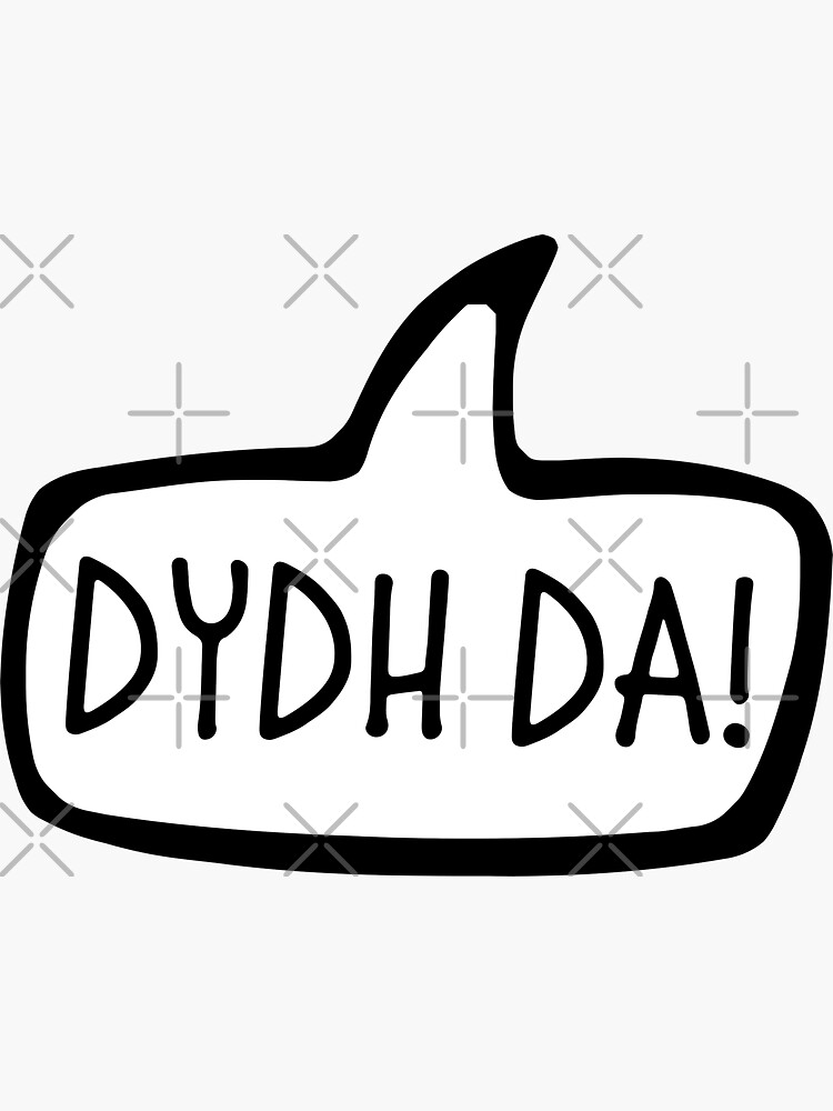 "Dydh Da! Hello in Cornish, Cornwall" Sticker by Celticana | Redbubble