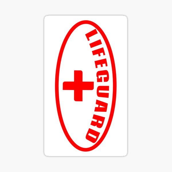 "Lifeguard" Sticker by Tomas-Designs | Redbubble