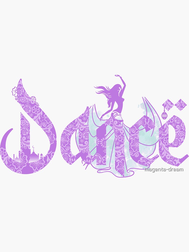"Belly dance" Sticker for Sale by magenta-dream | Redbubble