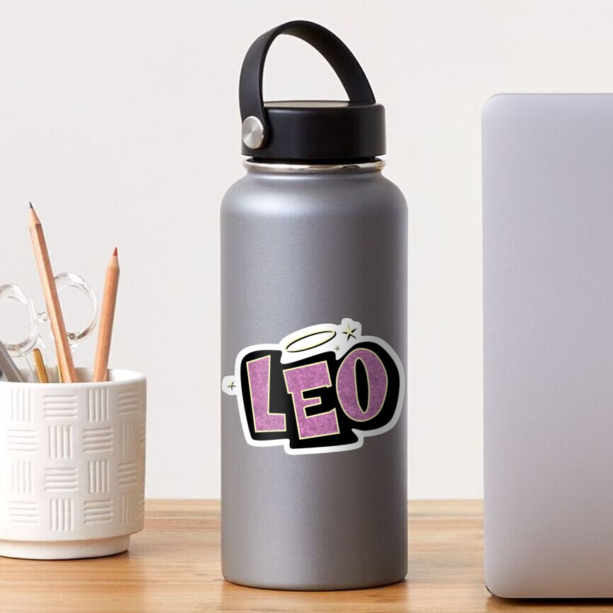 "leo bratz style - iconic pink glitter font logo cute y2k aesthetic ...
