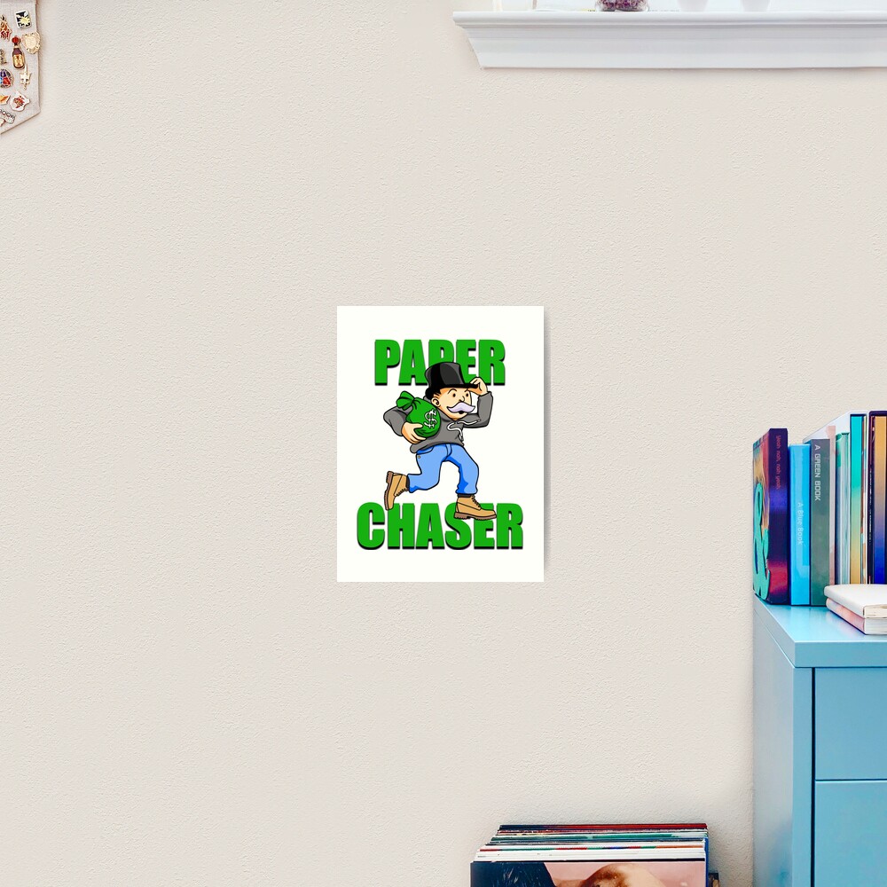"Paper Chaser Monopoly Man" Art Print for Sale by DiasporaWear | Redbubble