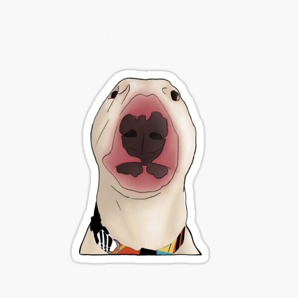 "Walter Dog Drawing " Sticker for Sale by LKATT | Redbubble
