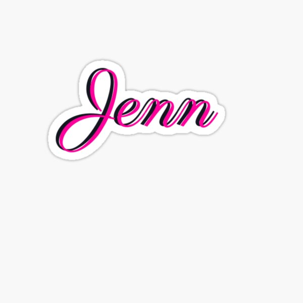 "Jenn for Jennifer" Sticker by Shineyarts | Redbubble
