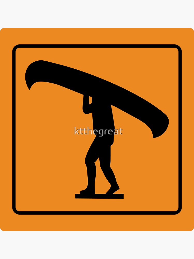 "Orange Portage Sign" Sticker for Sale by ktthegreat | Redbubble