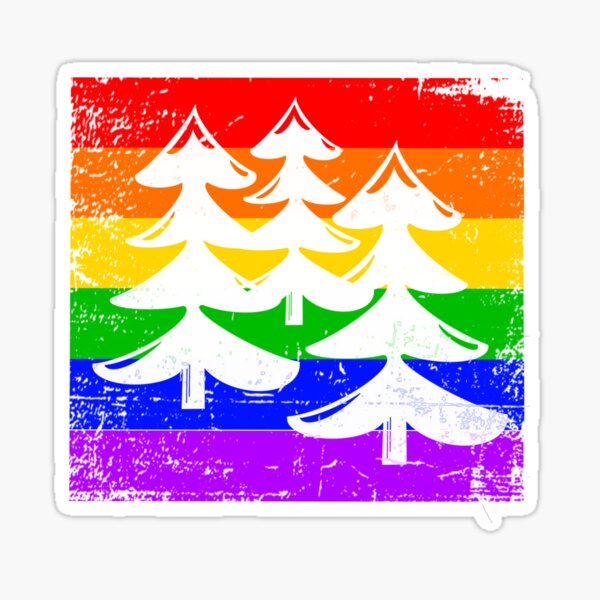 "Camping - Pride Trees" Sticker for Sale by Campingclothing | Redbubble