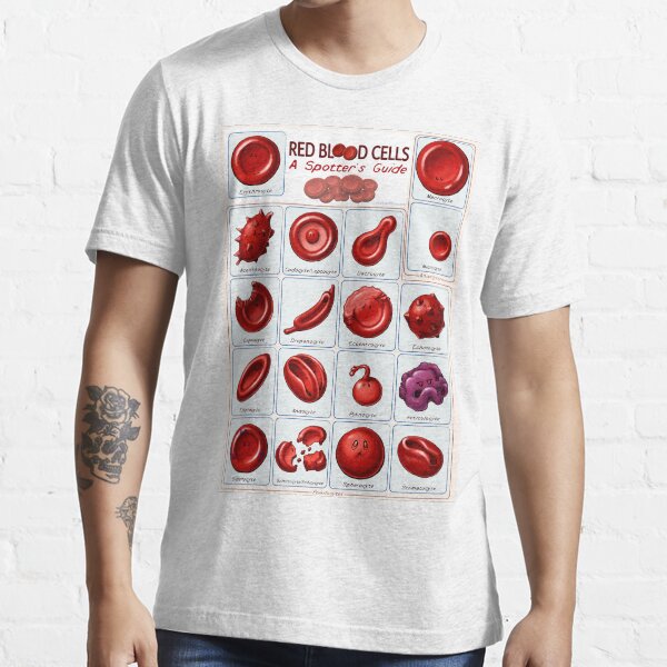 "Red blood cells" T-shirt for Sale by DrawnToTheSea | Redbubble ...