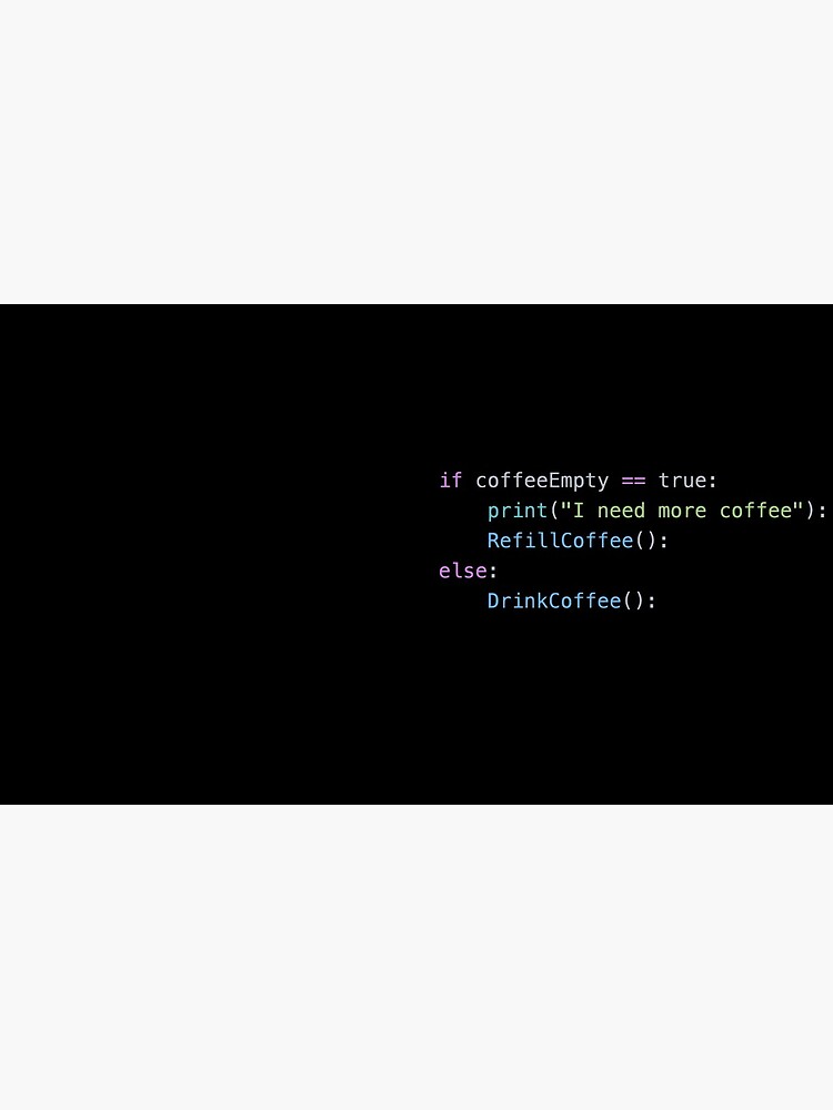 "Coffee Empty Python If Statement" Coffee Mug for Sale by ...