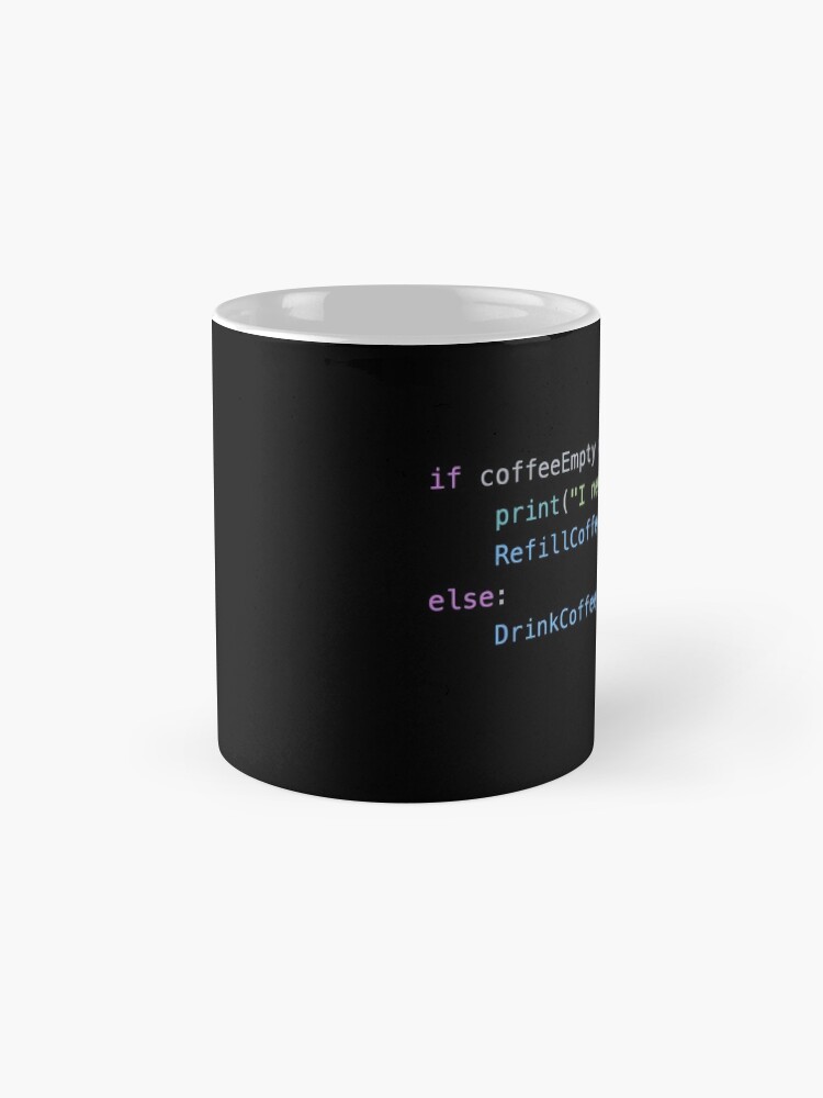 "Coffee Empty Python If Statement" Coffee Mug for Sale by ...